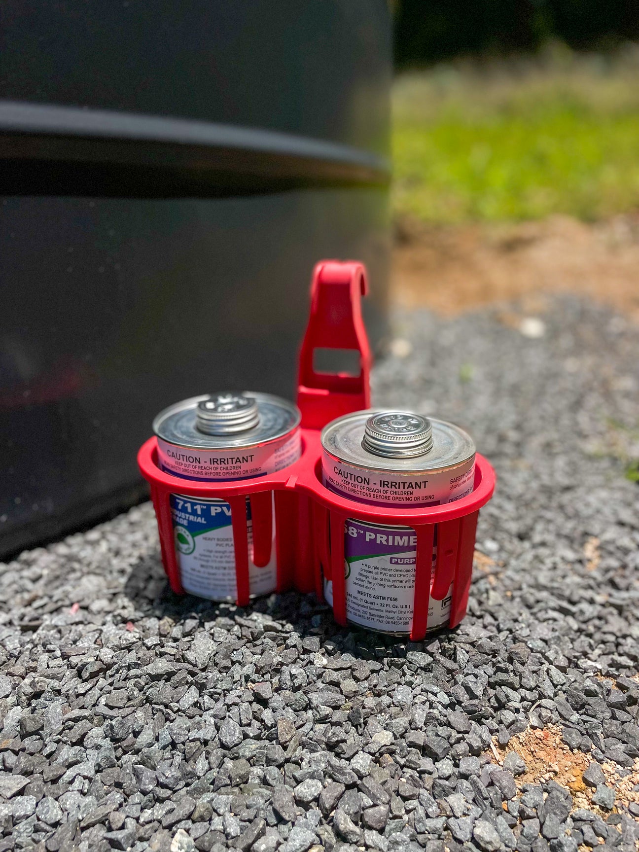Fantastic for water tank installs. Keeps the primer and glue right ...