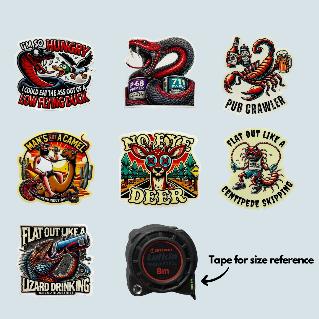 Ultimate Tradie Sticker Pack – Rebend Industries